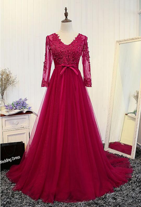 P1094 Lace Evening Dresses ,long Party Beaded Women Unique Formal ...